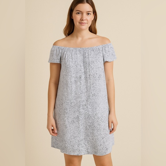 Bella Dahl | Dresses | Nwt Bella Dahl White And Grey Speckled Off ...